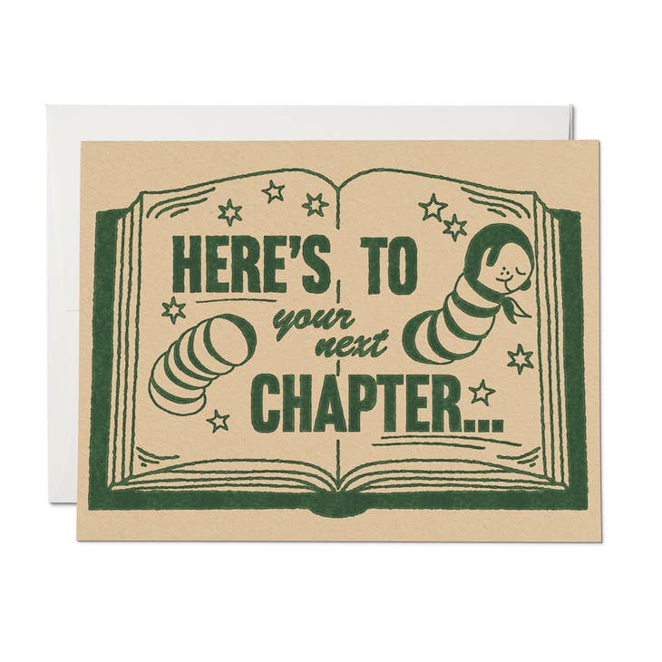Your Next Chapter Congratulations Greeting Card – Time Travel Mart