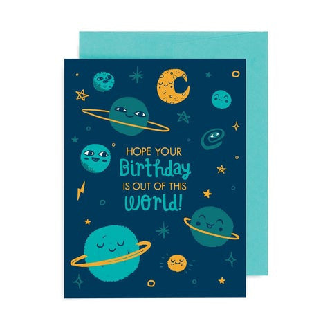 Out of This World Birthday Greeting Card – Time Travel Mart