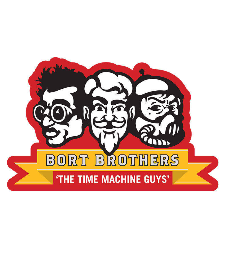 Bort Bros Logo Sticker – Time Travel Mart
