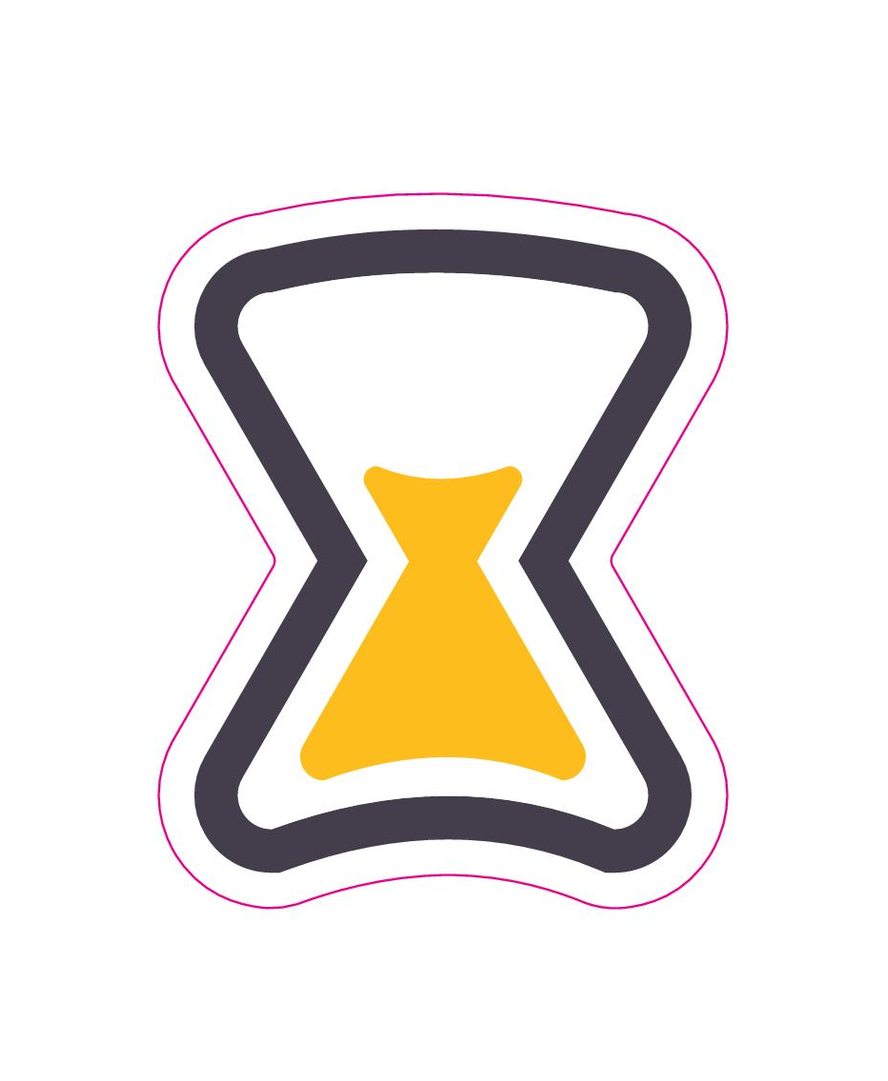 Hourglass Sticker - Time Scouts – Time Travel Mart