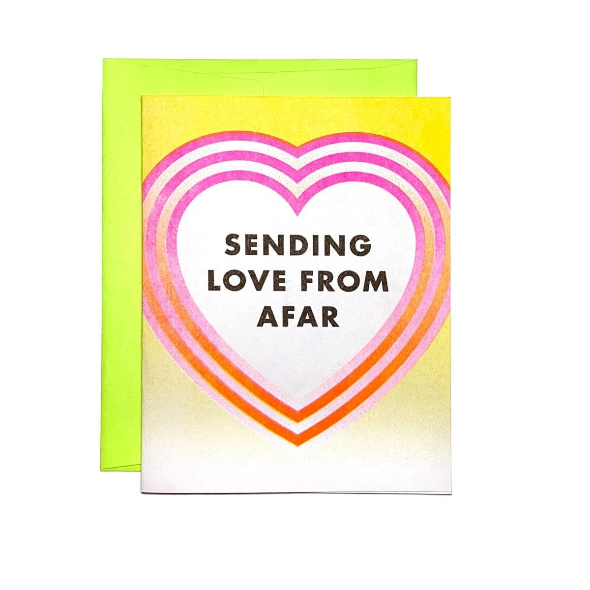 Sending Love From Afar Greeting Card – Time Travel Mart